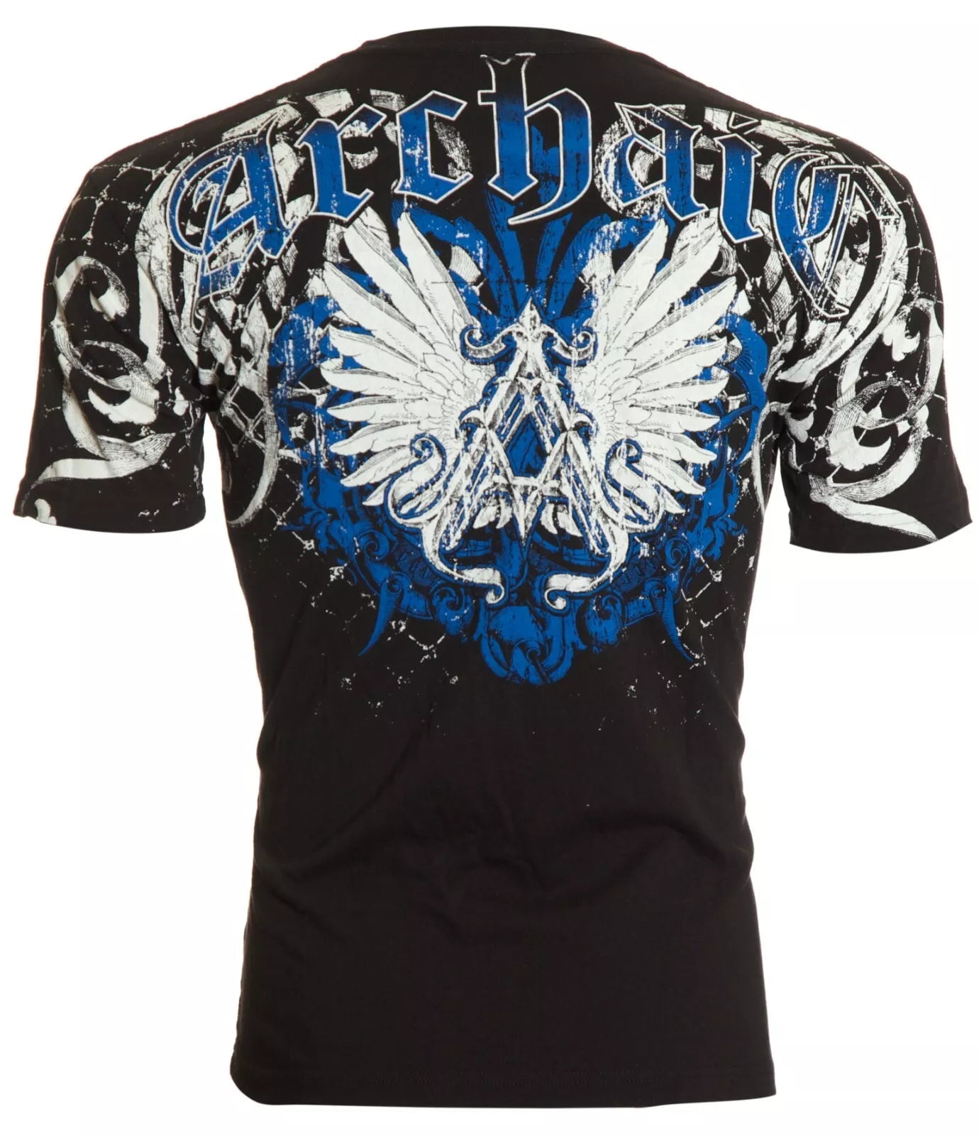 ARCHAIC by AFFLICTION Black HEAVYWEIGHT Short Sleeve Slim Fit Y2K T ...