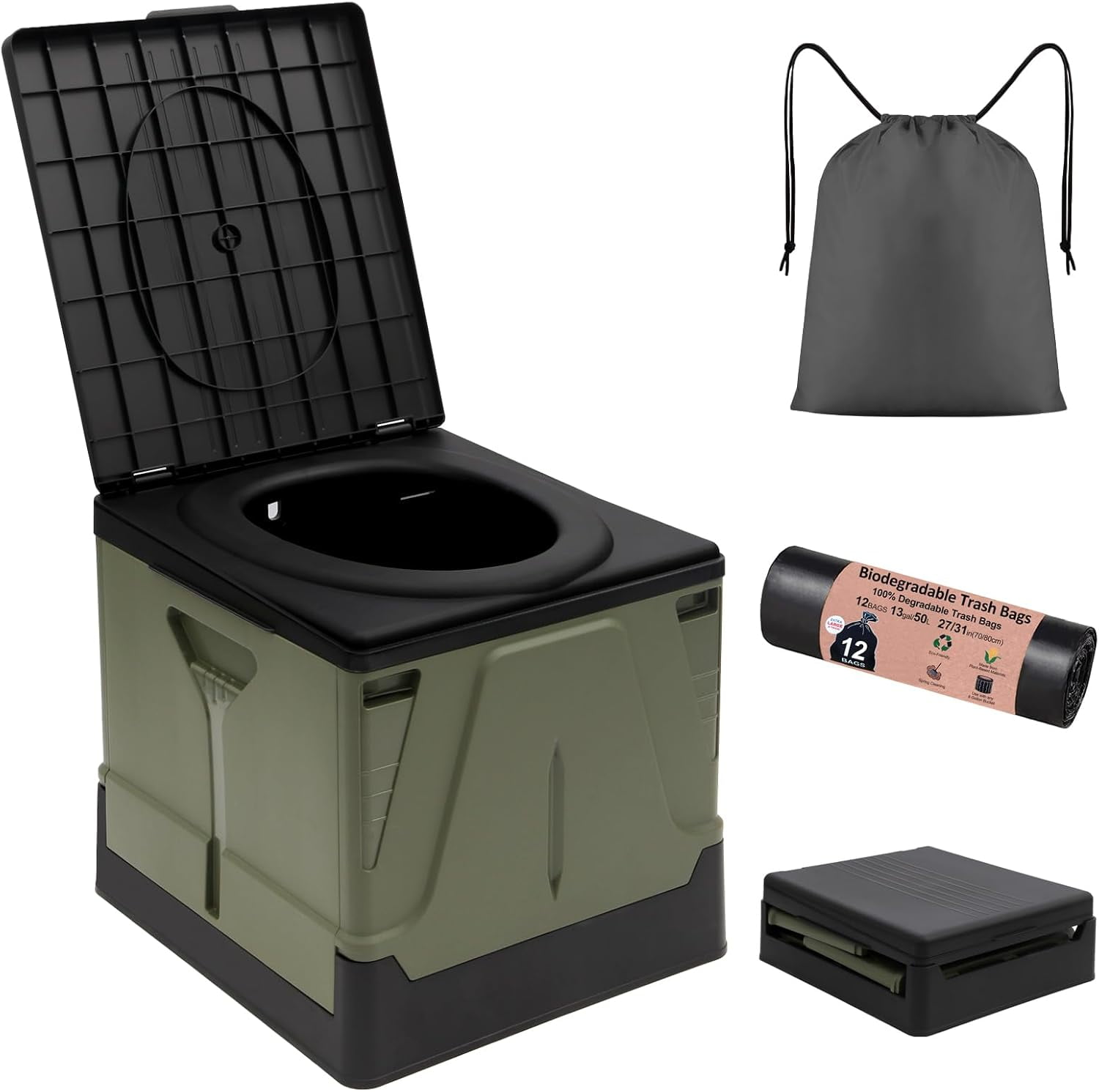 ARCITON PORMYTRIP Portable Toilet Camping Toilets for Car Indoor ...