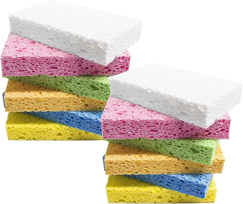 ARCLIBER Cellulose Sponges, Heavy Duty Scrub Kitchen Sponge, Clean ...