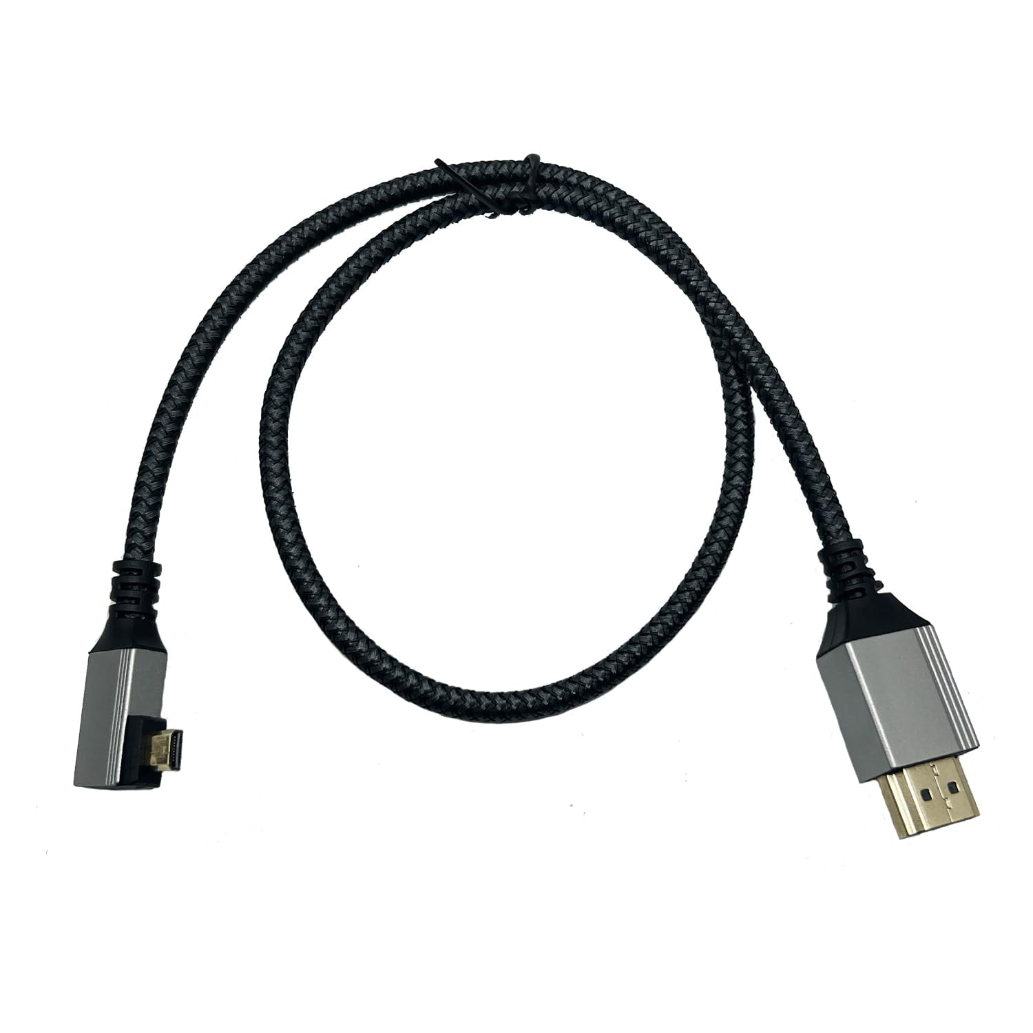 ARCOCO-4K Micro HDMI to HDMI Cable Right Angled Micro HDMI Male to Full HDMI Male Braided Cable ...