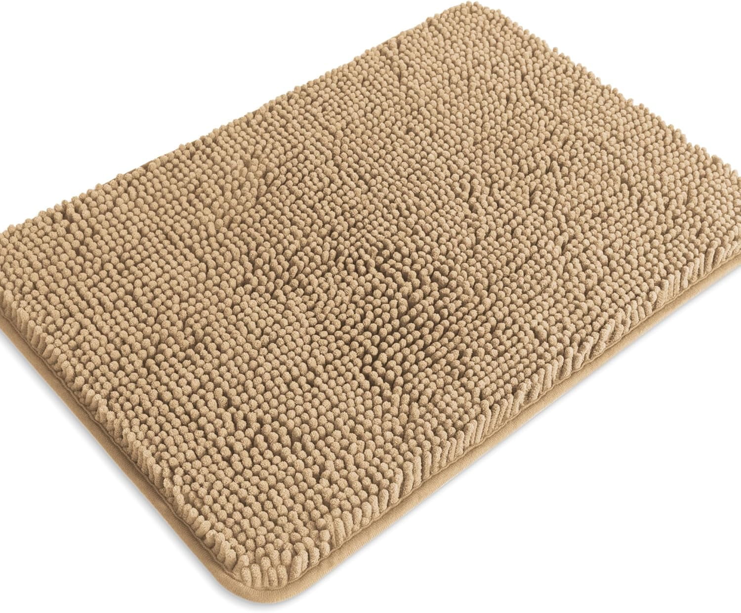 ARCOCO-Beige Bathroom Rugs \u2013 Absorbent and Washable Bath Mat, Non ...
