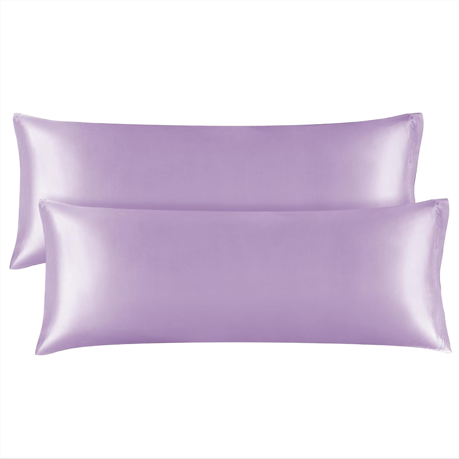 ARCOCO-Body Pillow Cover Satin Pillowcase for Hair and Skin, Super Soft ...