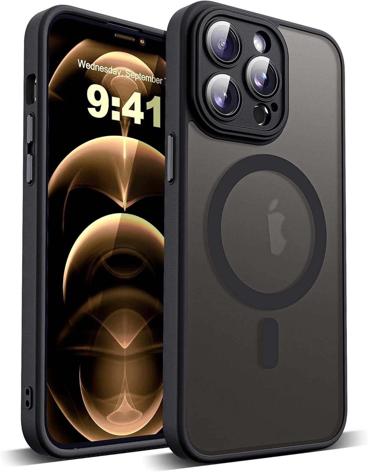 ARCOCO-Compatible with iPhone 12 Pro Max Case Translucent Magnetic 12 Pro Max Phone Case 6.7 ...