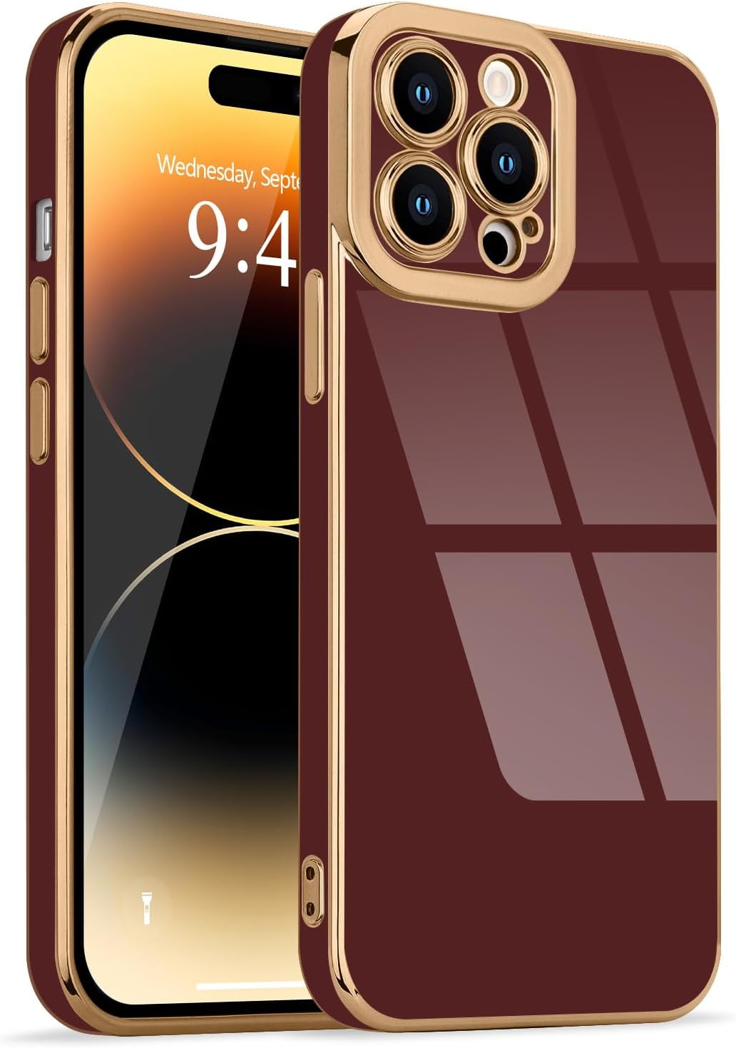 ARCOCO-Designed for iPhone 14 Pro Max Case Cute, Luxury Plating for ...