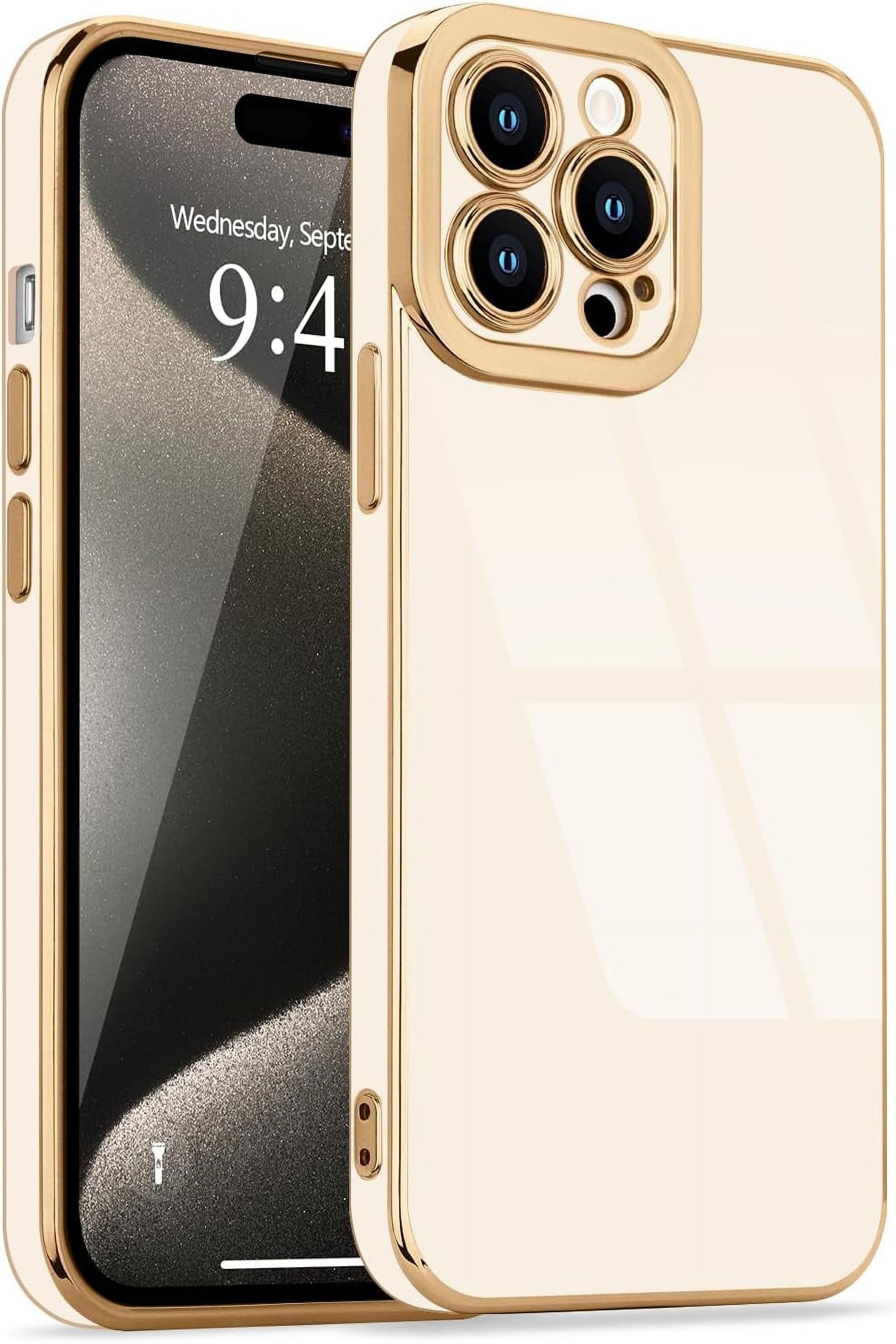 ARCOCO-Designed for iPhone 15 Pro Case Cute, Luxury Plating for Women ...