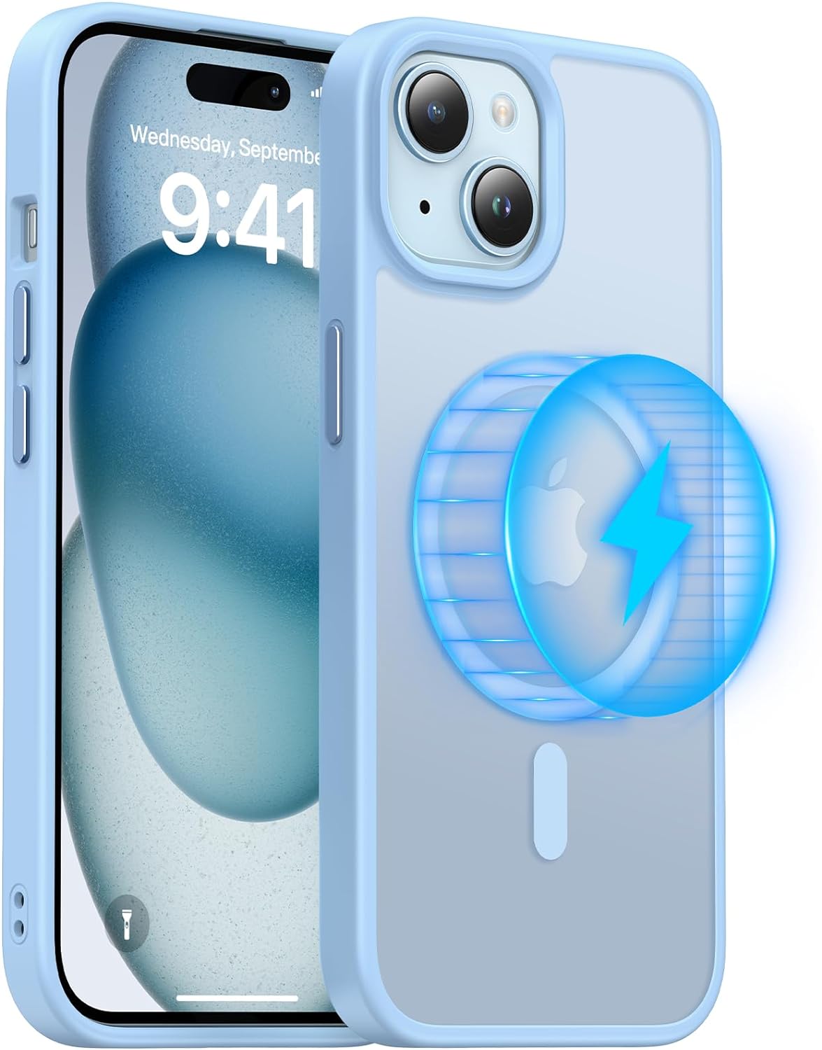 ARCOCO-Magic Mag Series Designed for iPhone 15 Plus Case, [Military ...