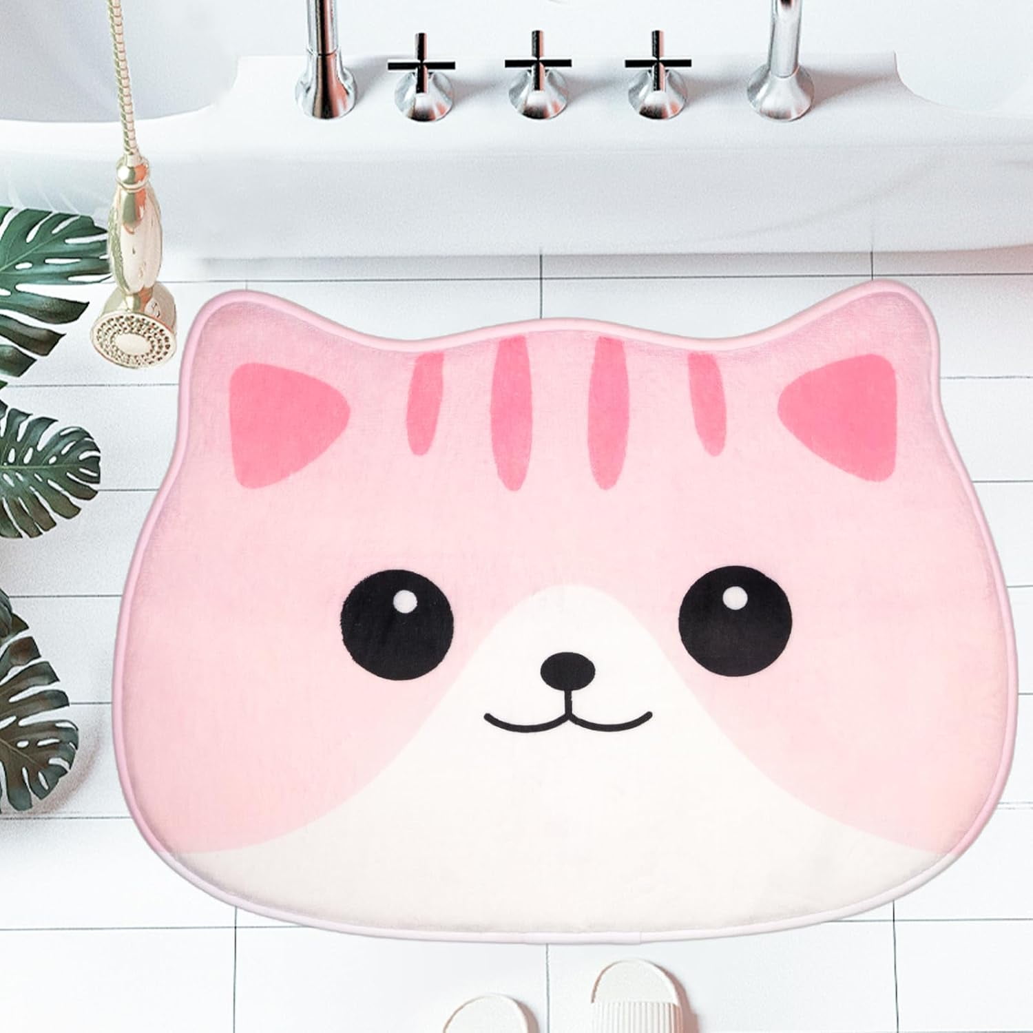 ARCOCO-Memory Foam Bath Mat Rug - Soft and Non-Slip Cat Bath Rugs ...