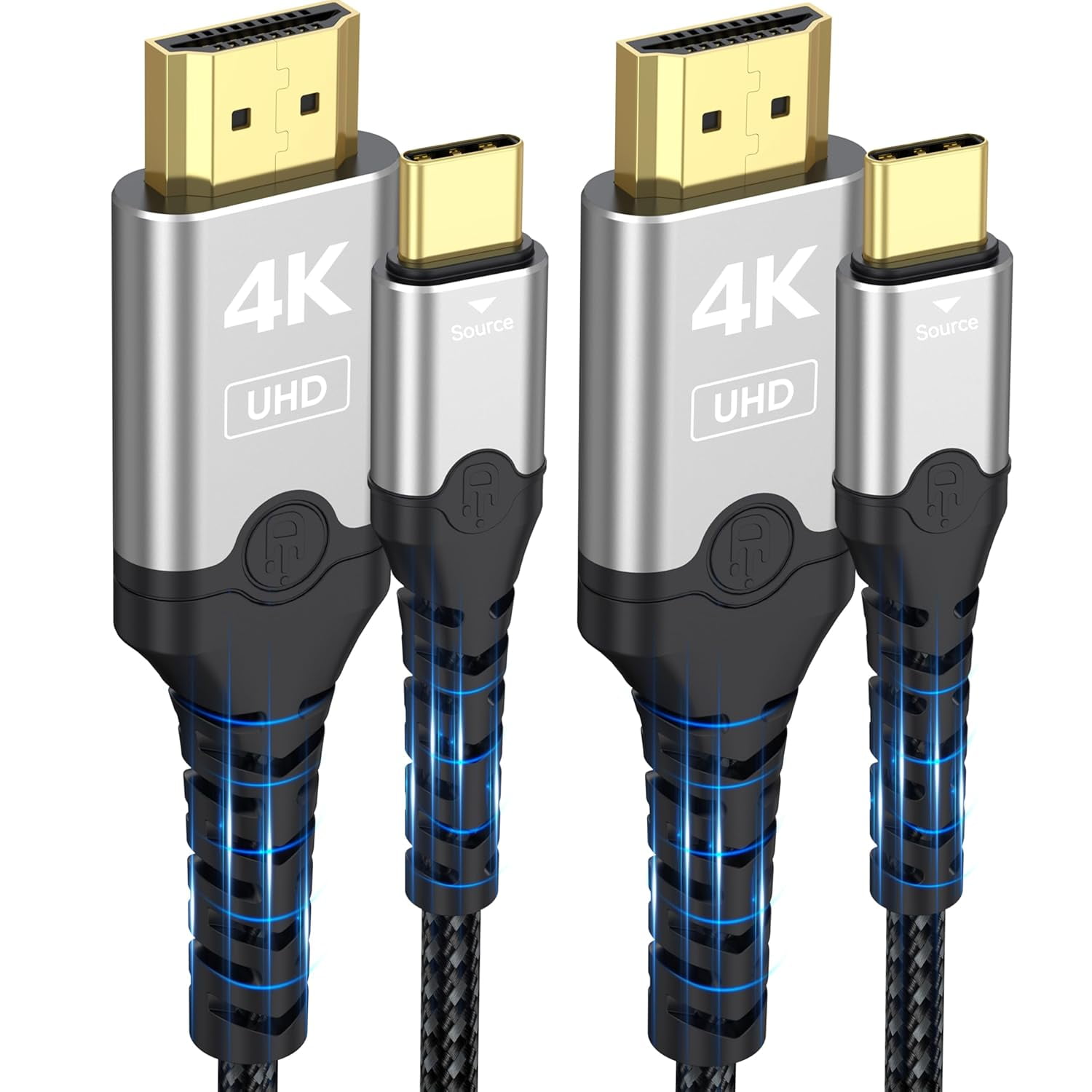 ARCOCO-USB C to HDMI Cable 6ft Pack of 2, USBC Type C to HDMI 4K@30Hz ...