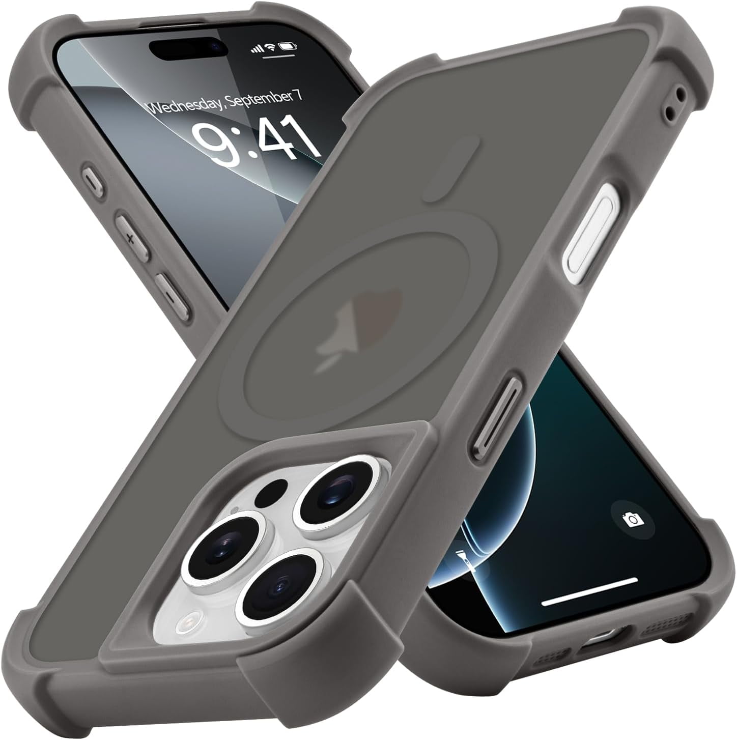 ARCOCO-for iPhone 16 Pro Max Case, Compatible with Magsafe Magnetic Shockproof Slim Translucent ...