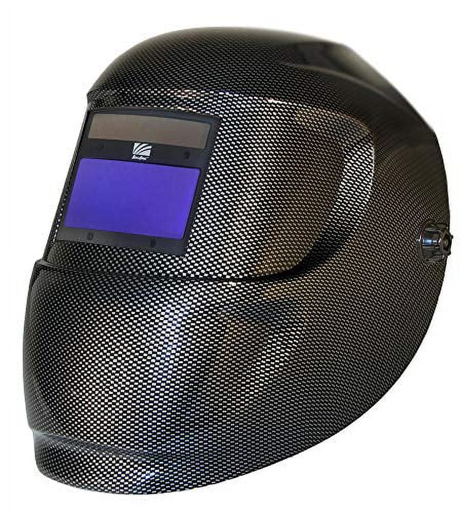 ARCONE 4500V-0110 Carrara Ultra-Light Weling Helmet with 4500V Auto-Darkening Lens, Carbon Fiber ...