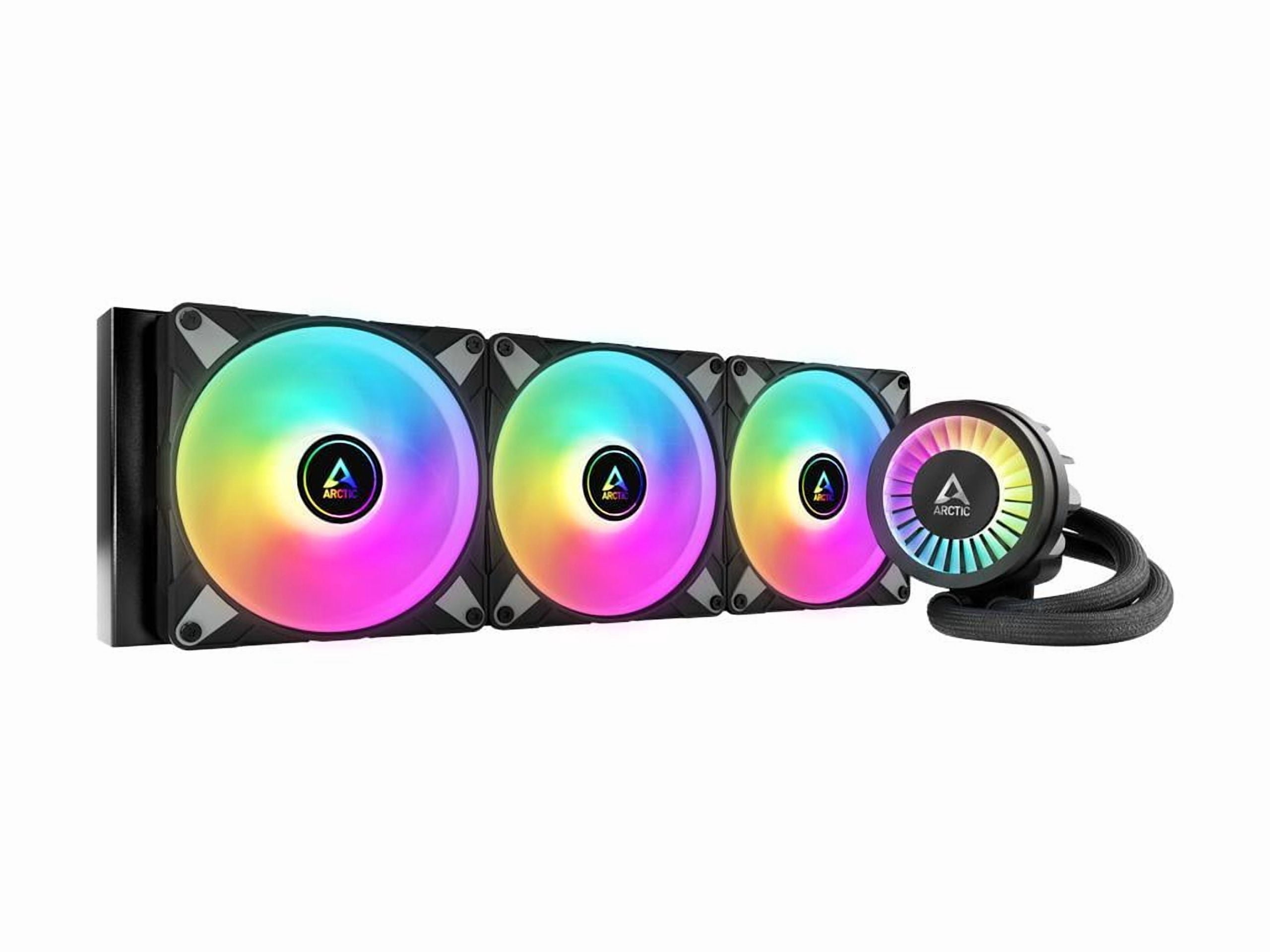 ARCTIC All-in-One CPU Water Cooler with 420mm radiator and 3x P14 PWM ...