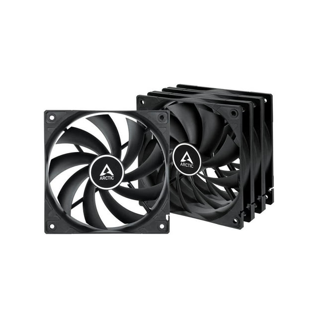 ARCTIC F12 PWM PST - Value Pack - case fan - 120 mm - black (pack of 5 ...