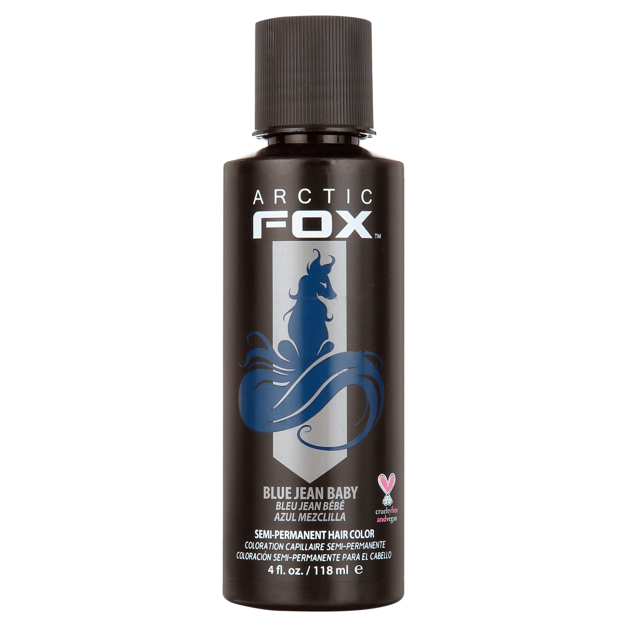 Arctic Fox Vegan Semi-Permanent Hair Color, Blue Jean Baby, 4 Fl Oz ...