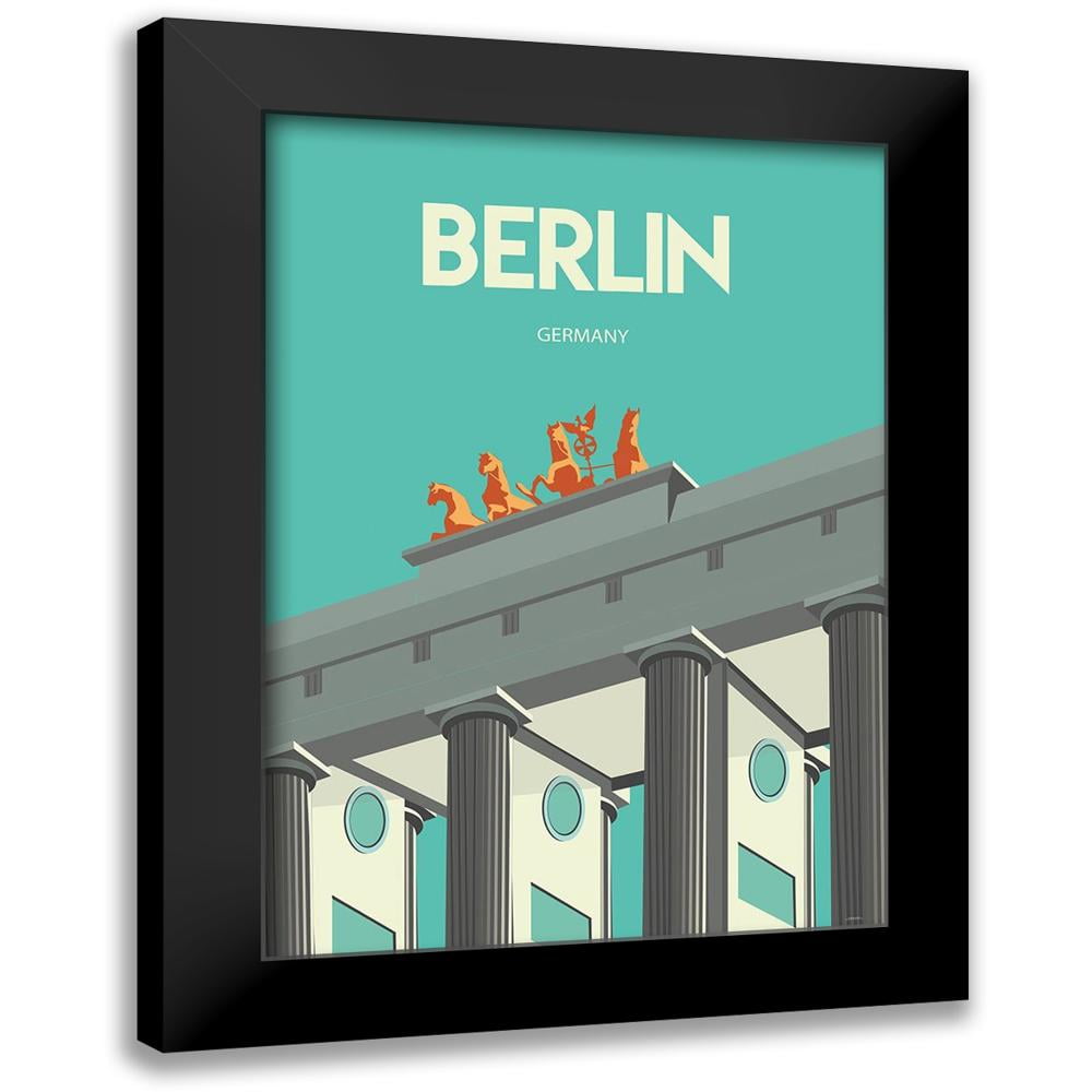 ARCTIC FRAME 11x14 Black Modern Framed Museum Art Print Titled - Berlin ...