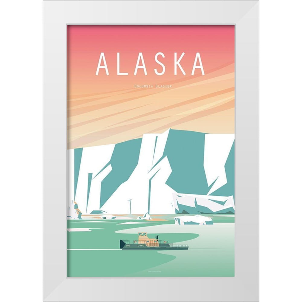ARCTIC FRAME 11x14 White Modern Wood Framed Museum Art Print Titled ...