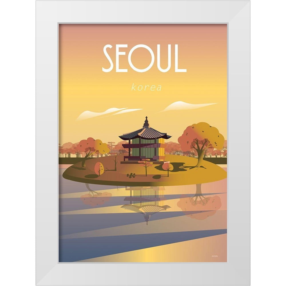 ARCTIC FRAME 11x14 White Modern Wood Framed Museum Art Print Titled ...