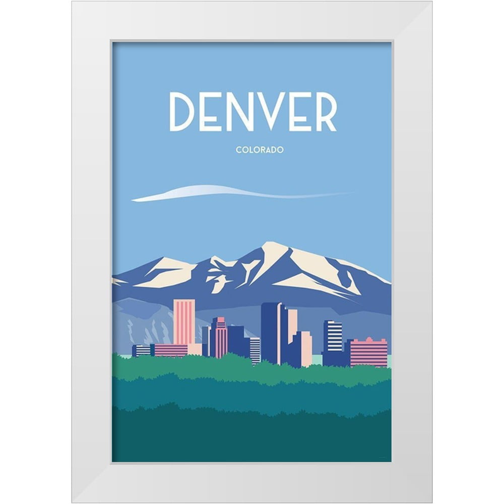 ARCTIC FRAME 23x32 White Modern Wood Framed Museum Art Print Titled ...