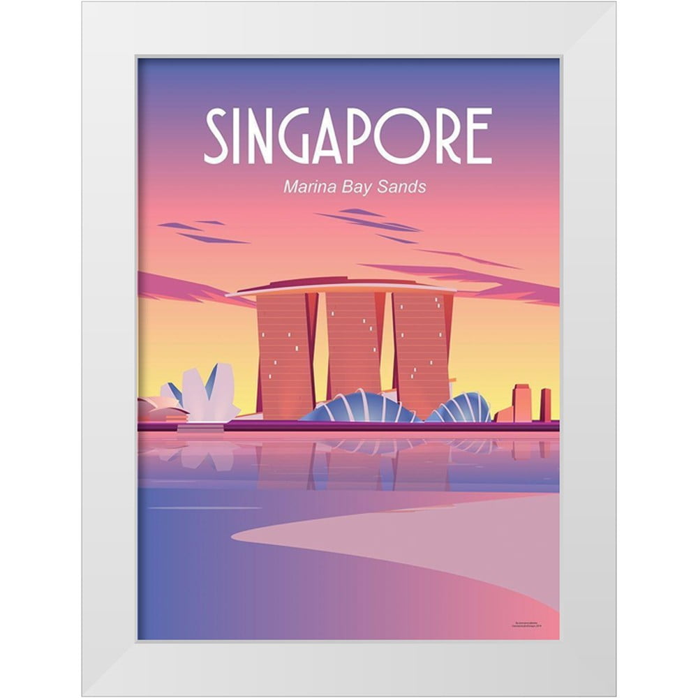 ARCTIC FRAME 24x32 White Modern Wood Framed Museum Art Print Titled ...