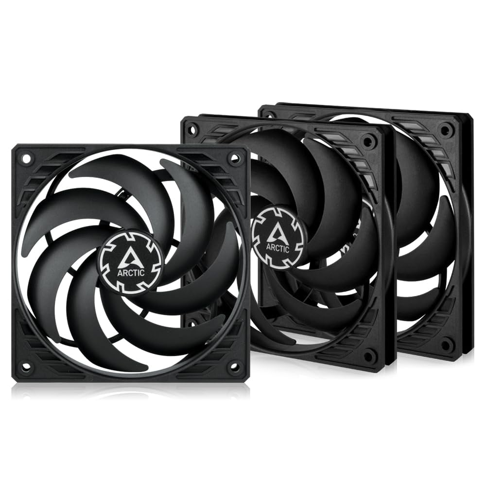 ARCTIC P12 Slim PWM PST (3 Pack) - 120 mm Case Fan with PWM Sharing ...