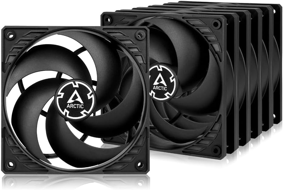 ARCTIC P12 5pk PC Fans, 120mm Case Fan, Pressure-Optimised, Quiet ...