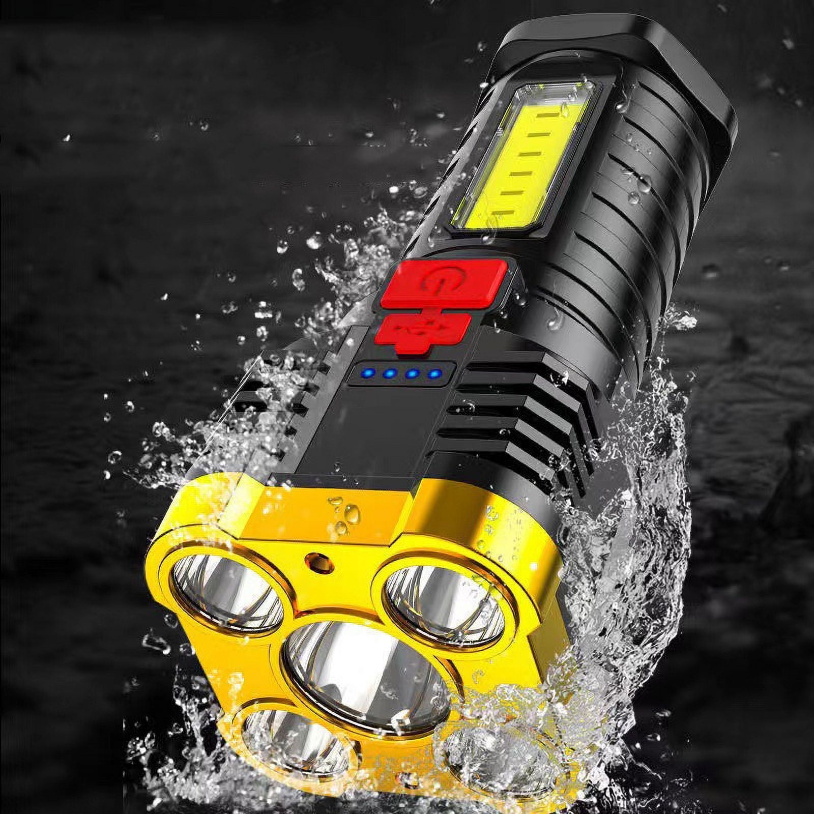 ARCTICICE Led Flashlight with 3 Modes COB Side Lights IPX6 Waterproof ...