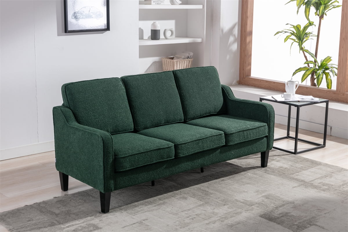 ARCTICSCORPION 3 Seater Accent Sofa, Upholstered Couch with Square Arm ...