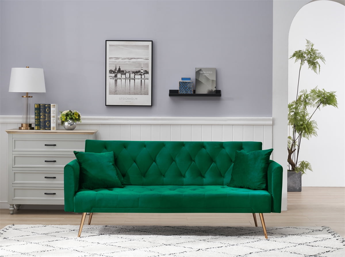 ARCTICSCORPION Comfortable Variable Bed Sofa, Velvet Upholstered ...