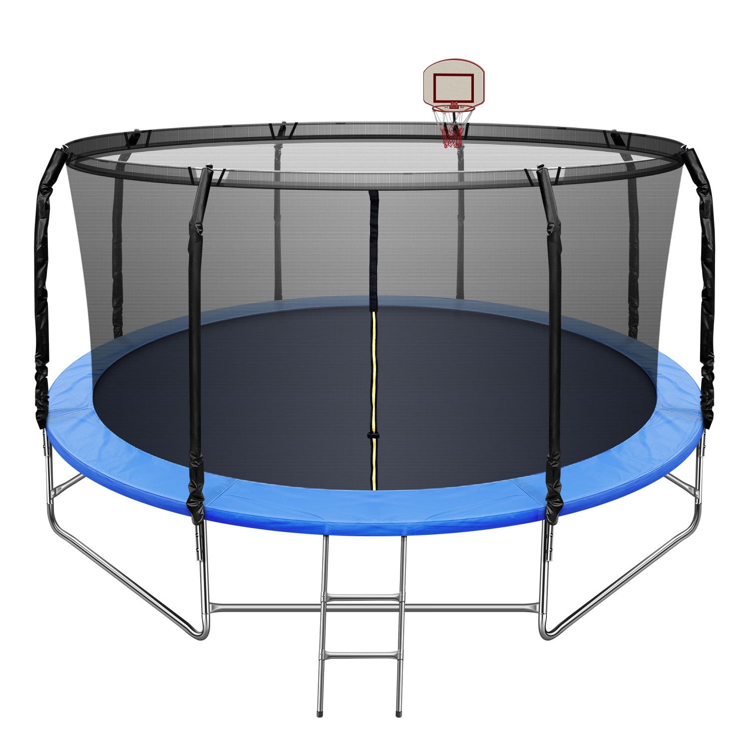ARCTICSCORPION Trampoline With Balance Bar, 14 x 14 x 8.2 Feet 800lbs ...
