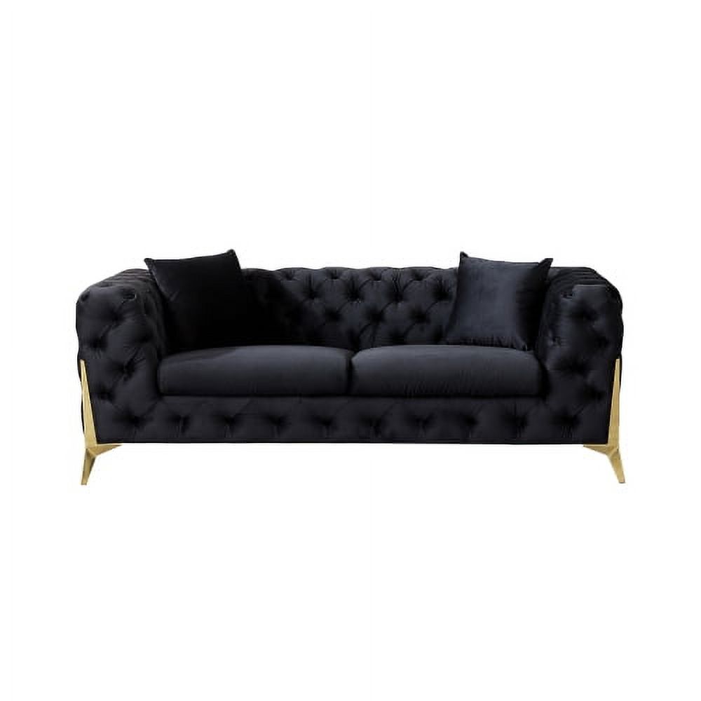 ARCTICSCORPION Tufted Velvet Loveseat Sofa Mid Century Modern Decor ...