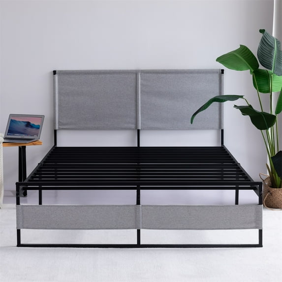 ARCTICSCORPION V4 Metal Bed Frame 14 Inch Twin Size with Headboard and ...