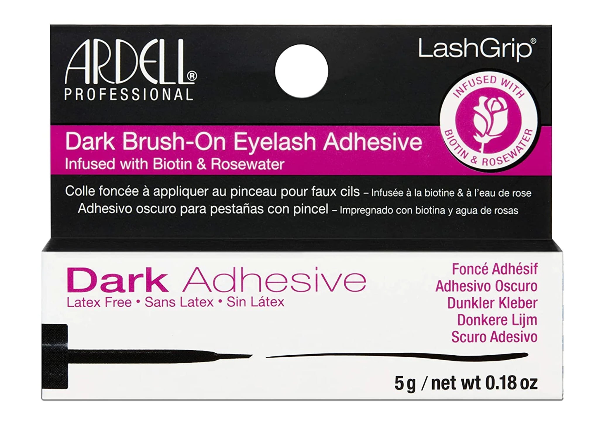 Ardell LashGrip Dark Brush-On Natural Eyelash Adhesive - Walmart.com