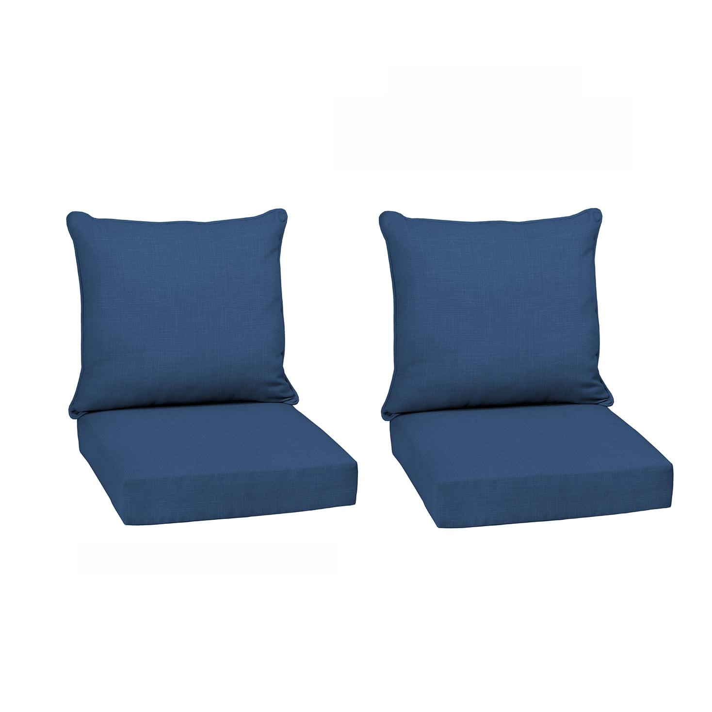 ARDEN Outdoor Deep Seat Cushion Set (2-Pack), 24 in x 24 in, Weather ...