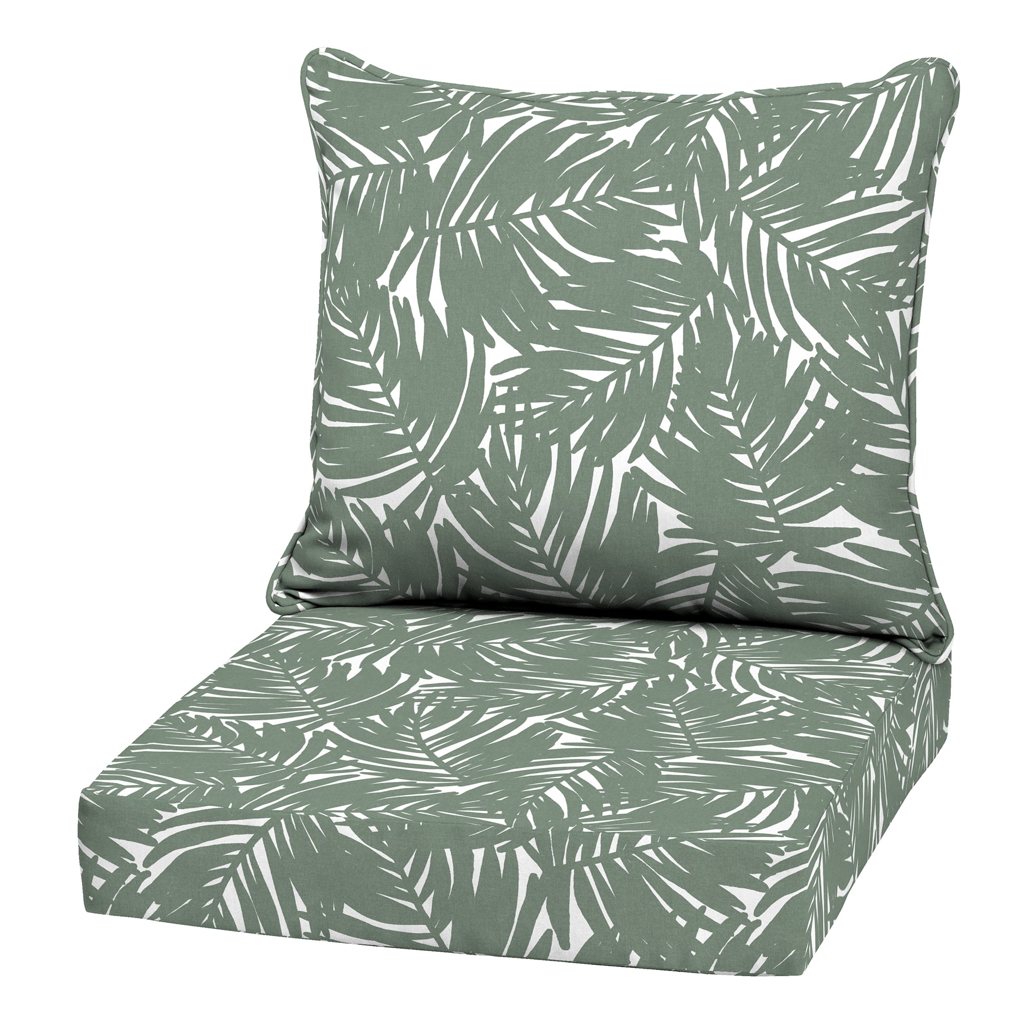 ARDEN Outdoor Deep Seat Cushion Set, 22 in x 24 in, Weather-Proof, Rain ...