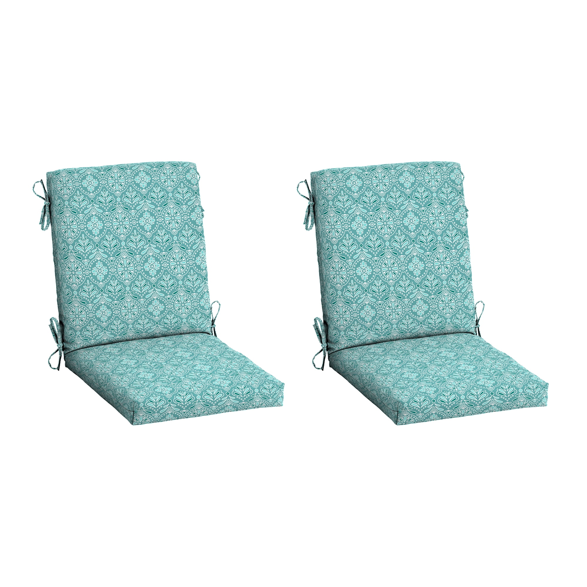 ARDEN Outdoor Dining Chair Cushion, 2 Pack, 20 x 20, Rain-Proof, Fade ...