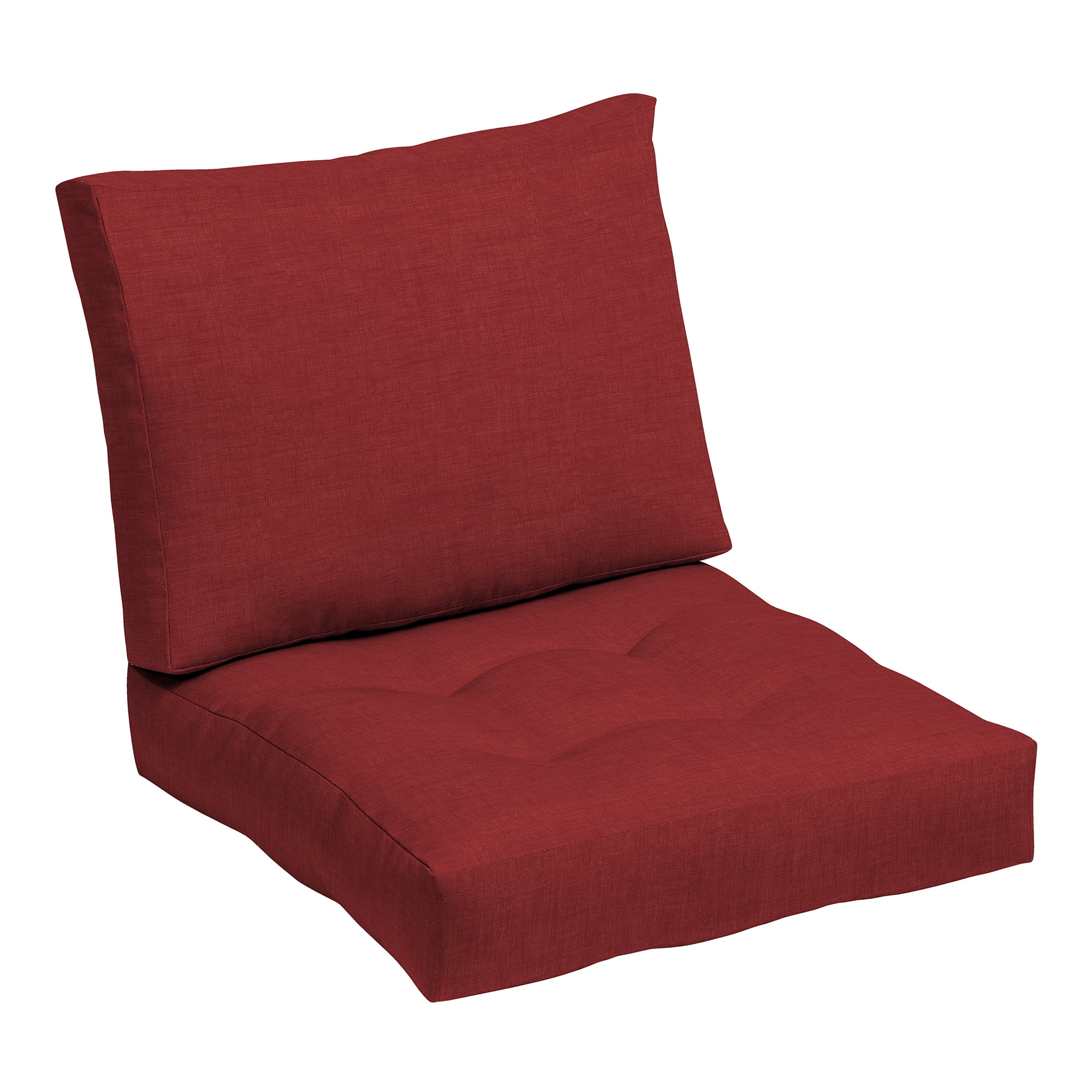 ARDEN Outdoor Plush Modern Tufted Blowfill Deep Seat Set, 24 x 24 ...