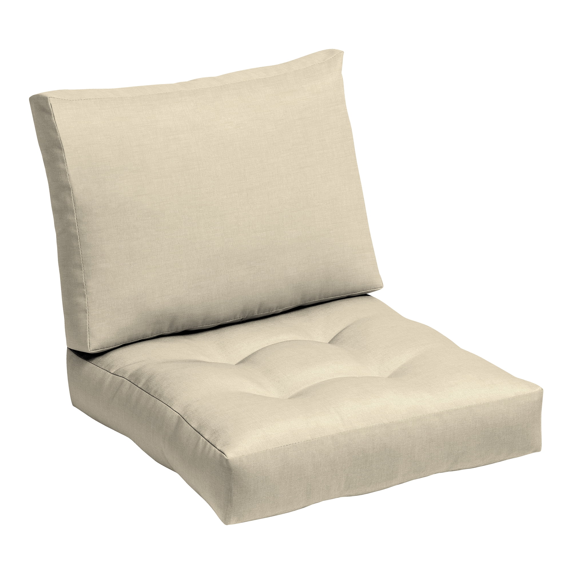 ARDEN Outdoor Plush Modern Tufted Blowfill Deep Seat Set, 24 x 24 ...