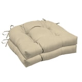 Arden Selections 2-Pack Outdoor Wicker Chair Cushions, 20x18, Tan Leala ...