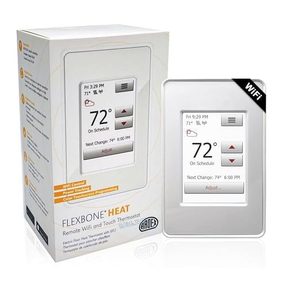 ARDEX FLEXBONE UH 930 WiFi Touchscreen Programmable Radiant Floor Heating Smart Thermostat for ...