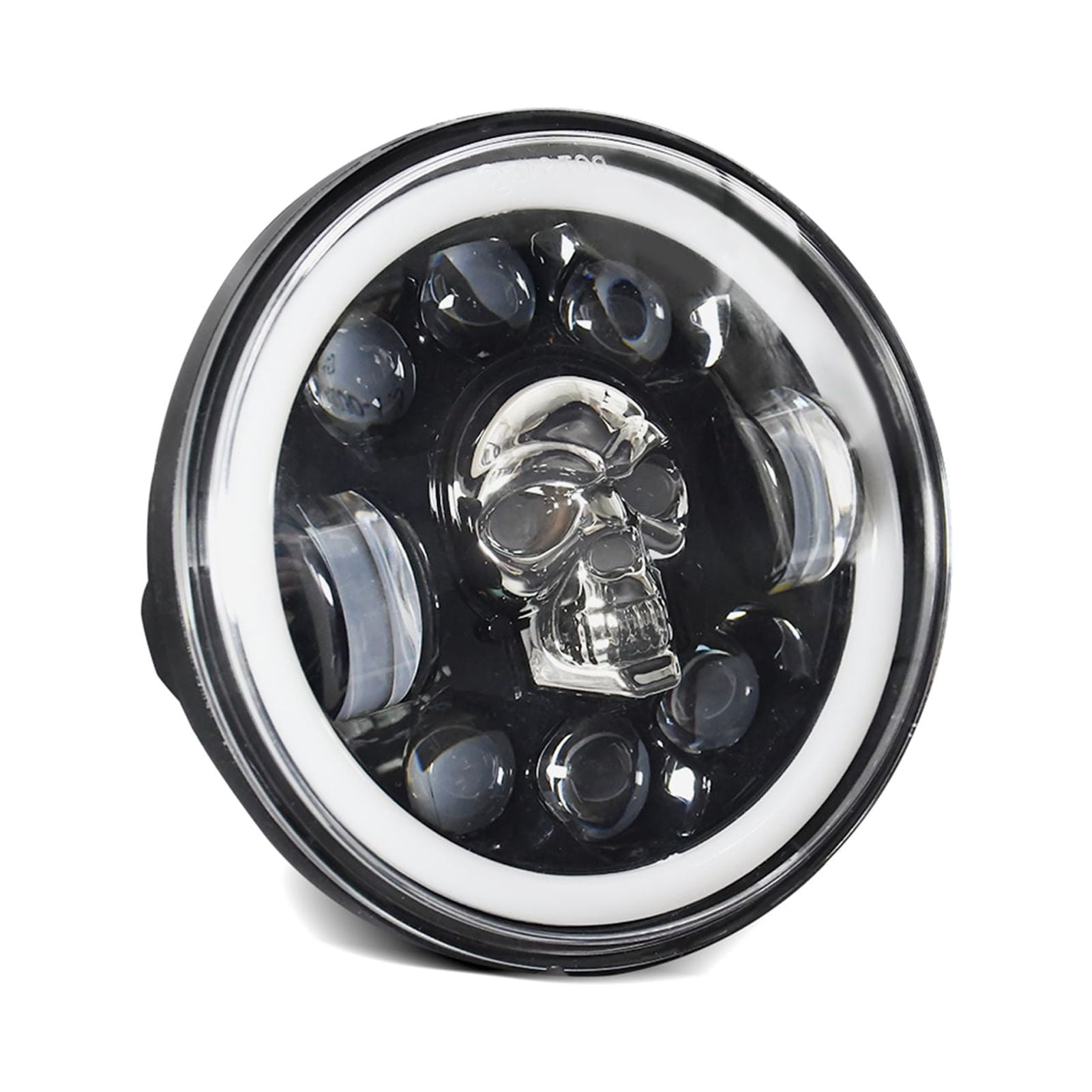 AREALER 1Pcs 5.75 inch Motorcycle LED Headlight Skull Pattern LED ...
