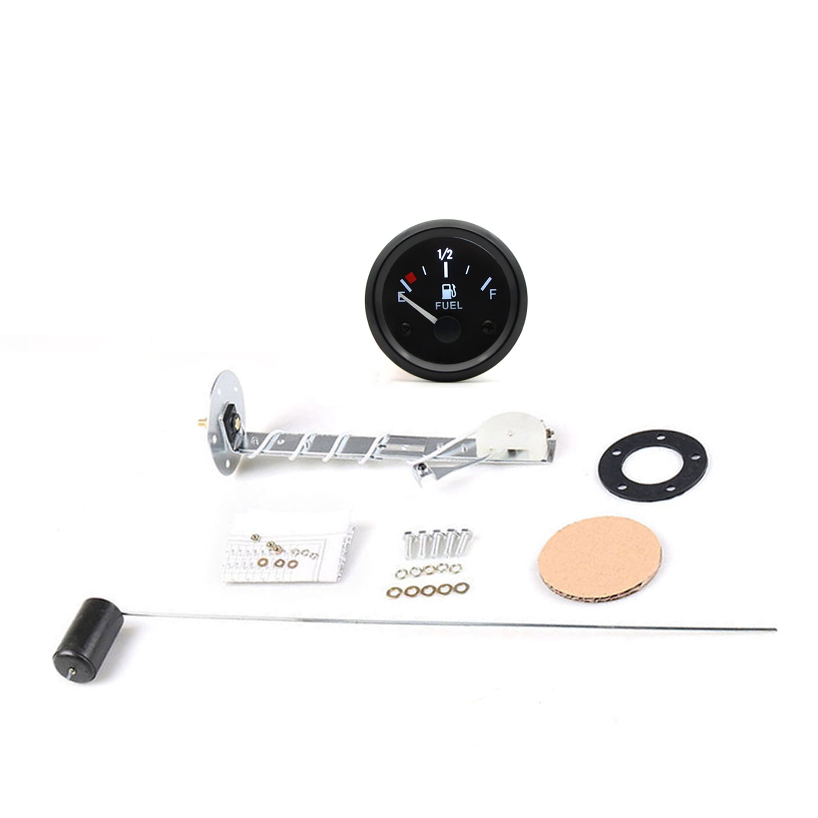 AREALER 2'' 52mm Fuel Level Gauge, Pointer 12V Car Fuel Meter with LED ...