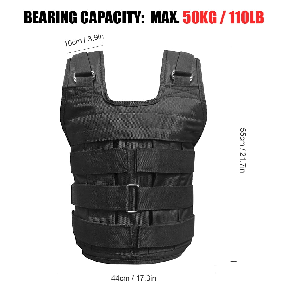 AREALER Adjustable Weighted Vest Weight Jacket Oxford Exercise Weight ...