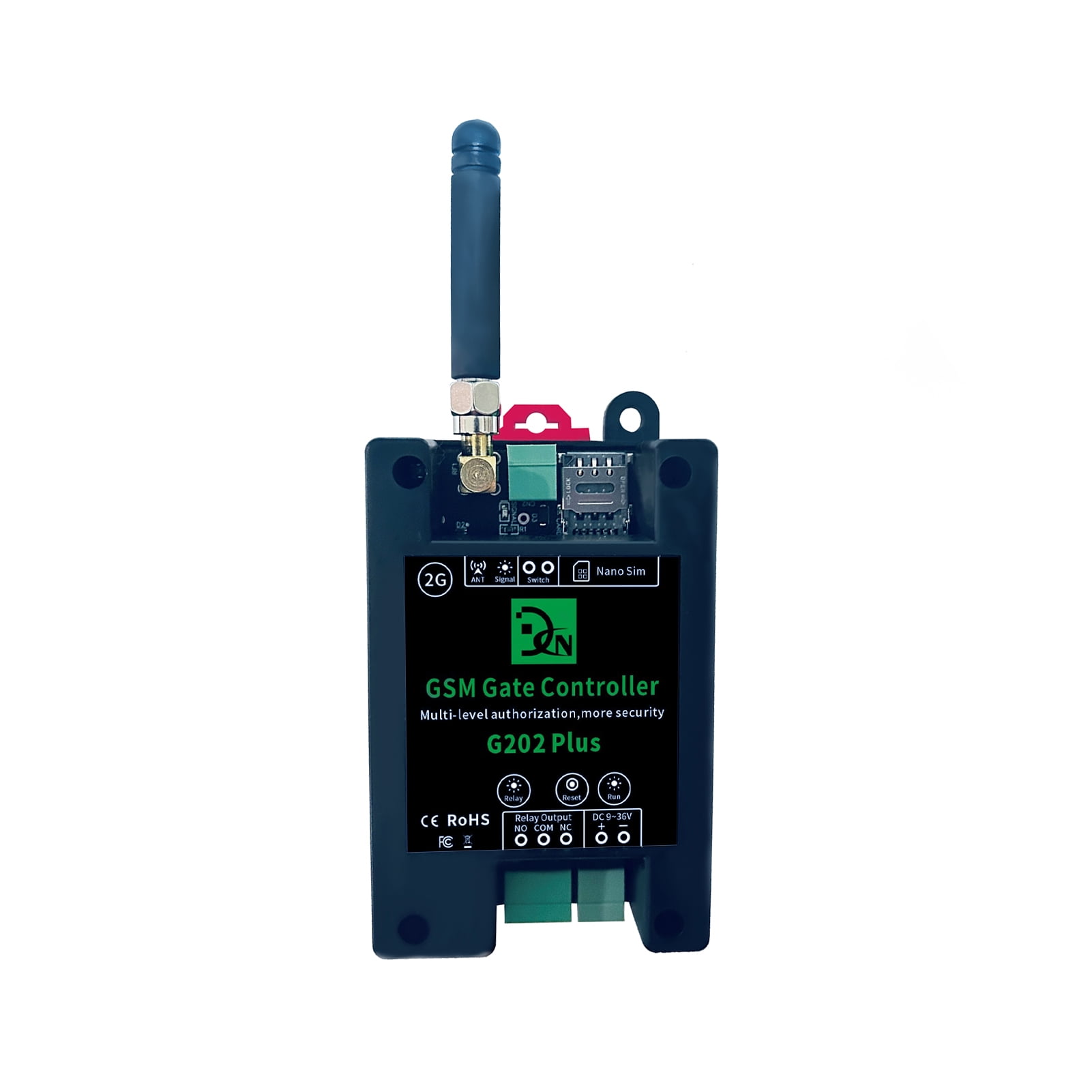 AREALER GSM Door Gate Opener Remote On/Off Relay Switch Remote Control Door Access Wireless Door ...