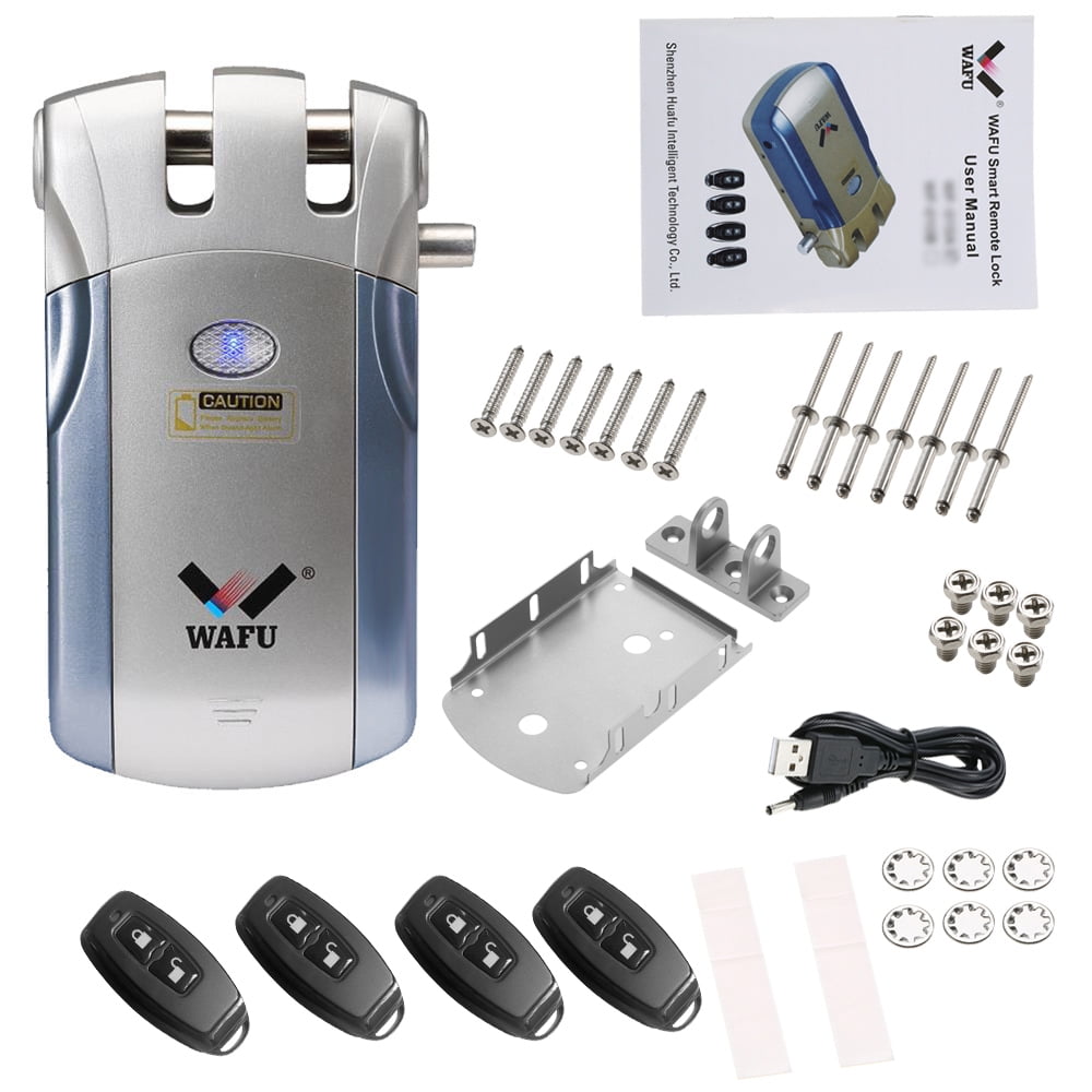 AREALER WF-018 Wireless Remote Control Lock Invisible Keyless Door ...