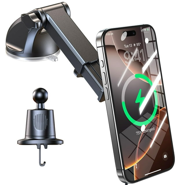 AREDAN New 2025 Vacuum IFF17 Magnetic Phone Suction 15W Wireless ...