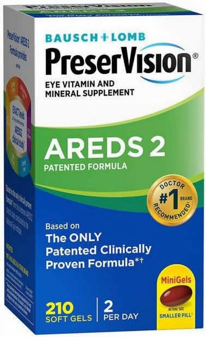 PreserVision® AREDS 2 Formula + Multivitamin, Eye Vitamin and Mineral Supplement with Lutein ...