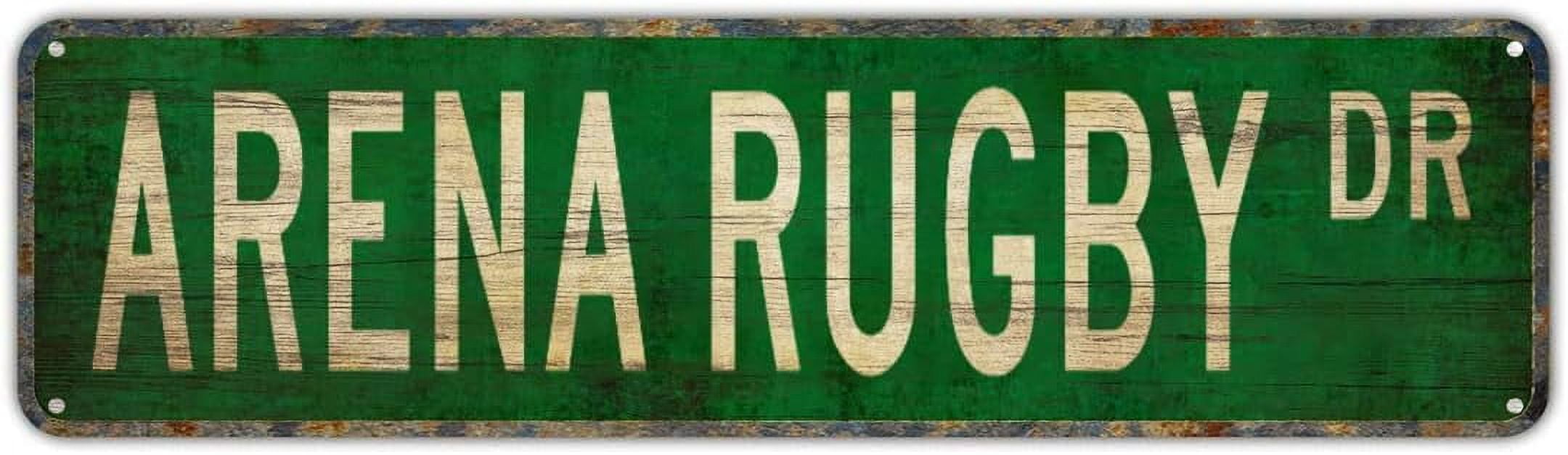 ARENA RUGBY DR Retro Tin Signs Art Plaque Aluminum Metal Sign for ...