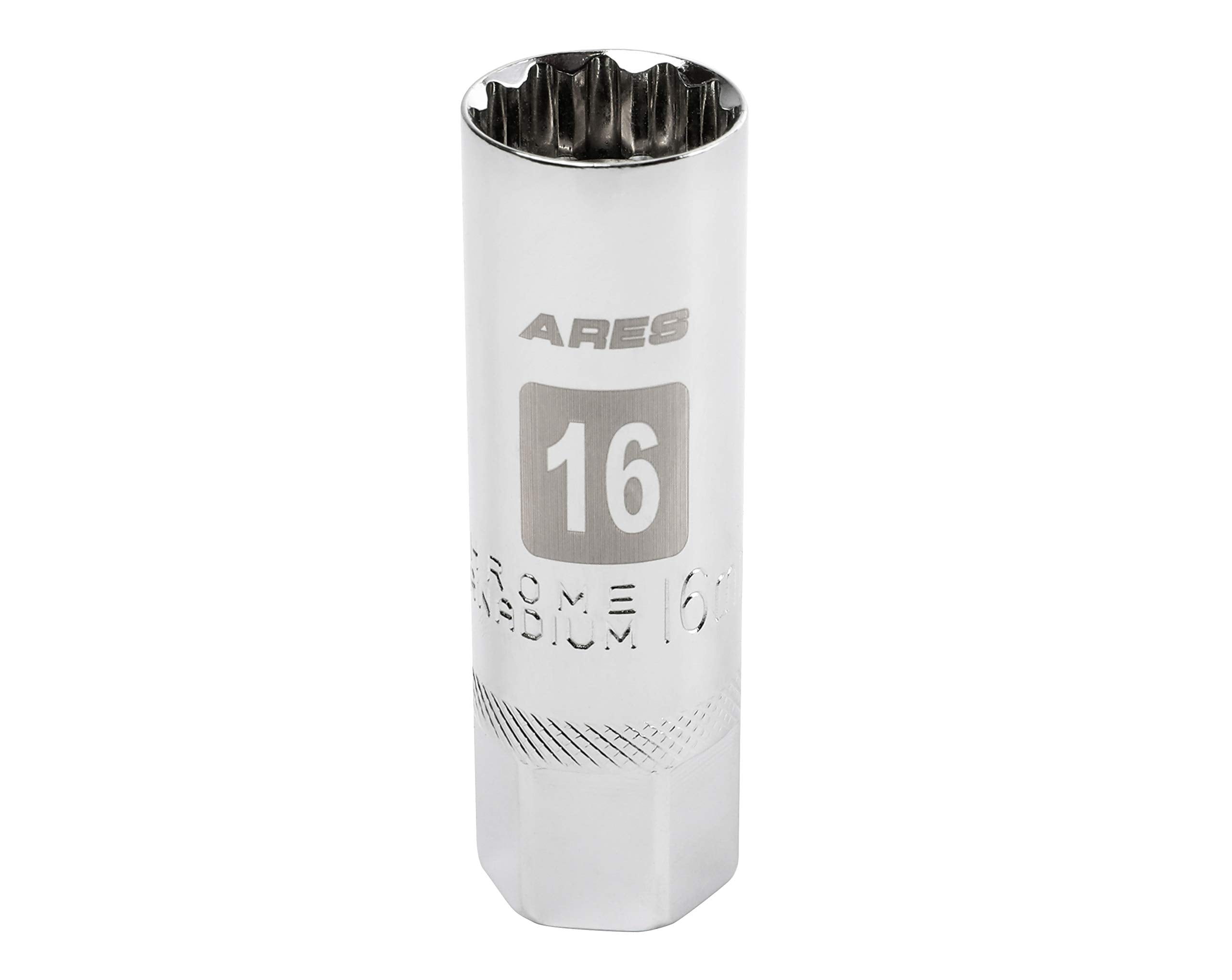 ARES 11018-16mm 3/8-inch Drive Thin Wall Magnetic Spark Plug Socket ...