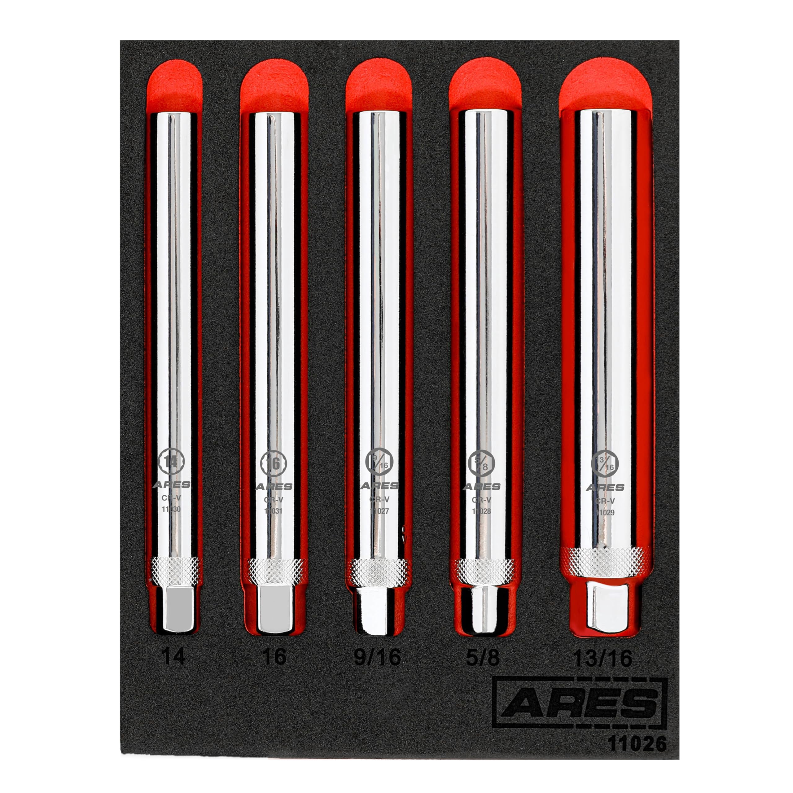 ARES 11026-5-Piece Extra Deep Spark Plug Socket Set – 3/8-Inch Drive ...