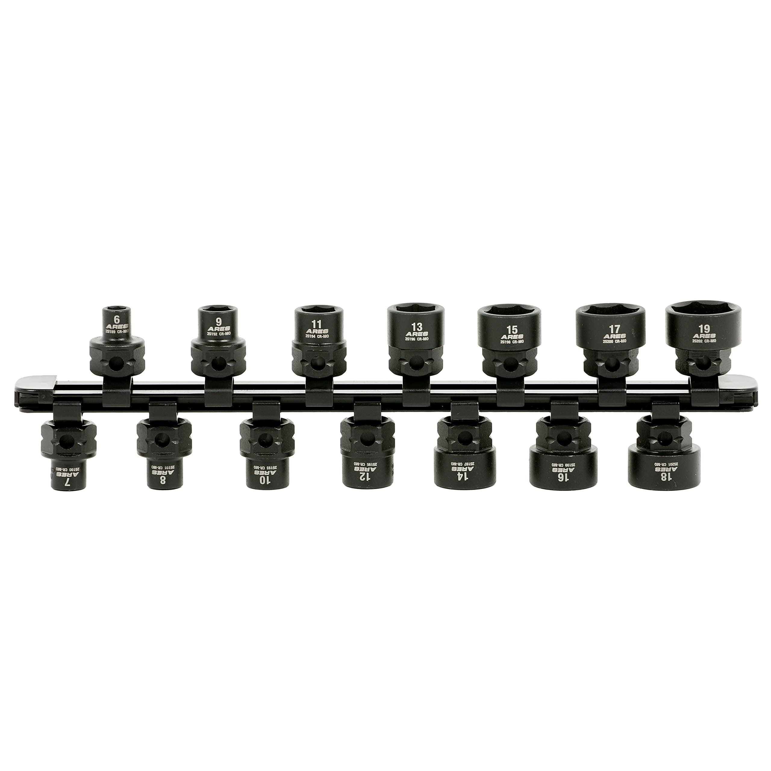 ARES 29018 – 14-Piece 3/8-Inch Drive Metric Low Profile Nano Impact ...