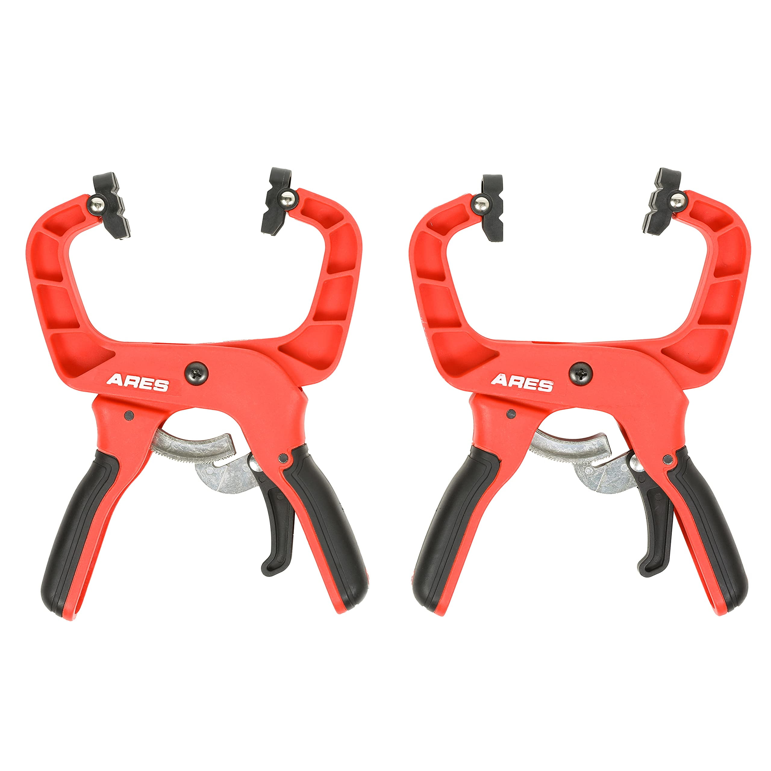 ARES 32006 – 2-Piece 5-Inch Ratcheting Quick Clamp Set - 1-1/4-Inch Jaw ...